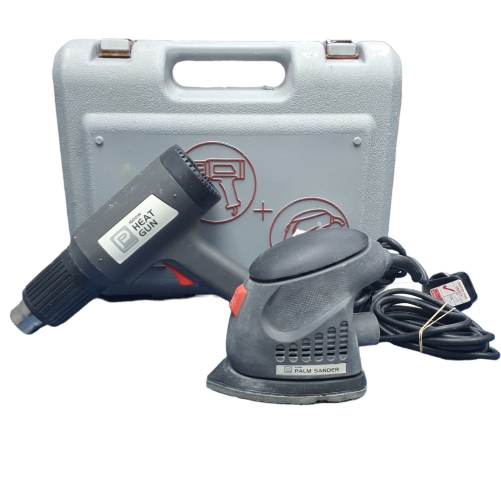 Pre-owned Parkside Heat Gun and Palm Sander - Own4Less